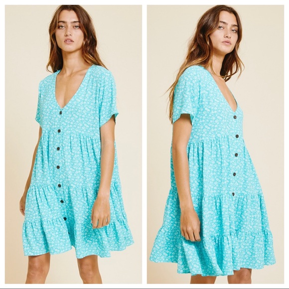 ShopEvelynne | Dresses | 25 Beautiful Laura Floral Print Tiered Dress ...